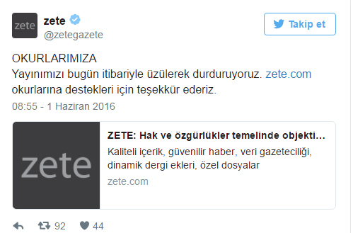 Zete.com yayın hayatına son verdi - Digital Age